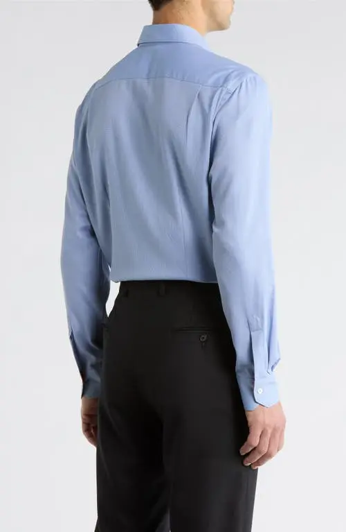 Paul Smith Tailored Fit Textured Cotton Dress Shirt