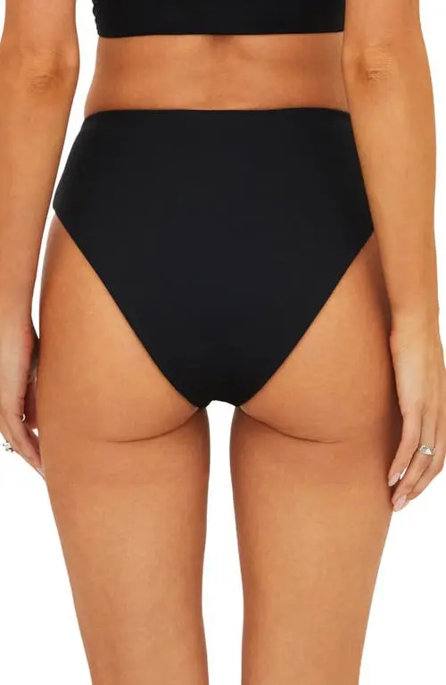 Beach Riot Rozli High Cut Bikini Bottoms - Black