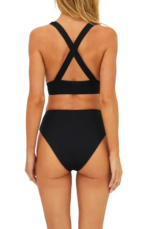 Beach Riot Rozli High Cut Bikini Bottoms - Black