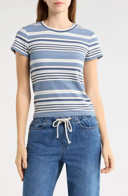 Marine Layer Lexi Rib Stripe Crewneck T-shirt