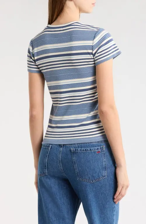 Marine Layer Lexi Rib Stripe Crewneck T-shirt
