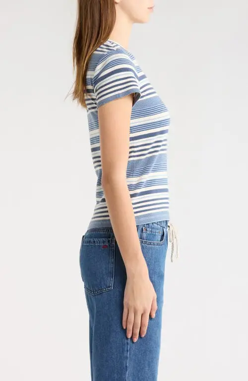 Marine Layer Lexi Rib Stripe Crewneck T-shirt