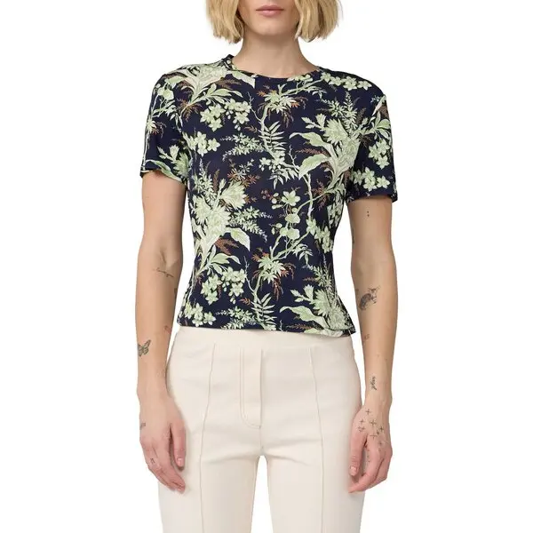 Diane Von Furstenberg Botanical Short Sleeve Top