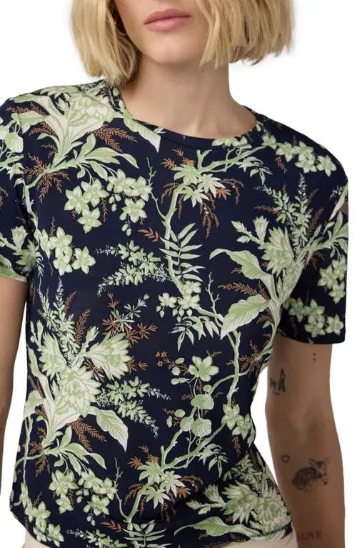 Diane Von Furstenberg Botanical Short Sleeve Top