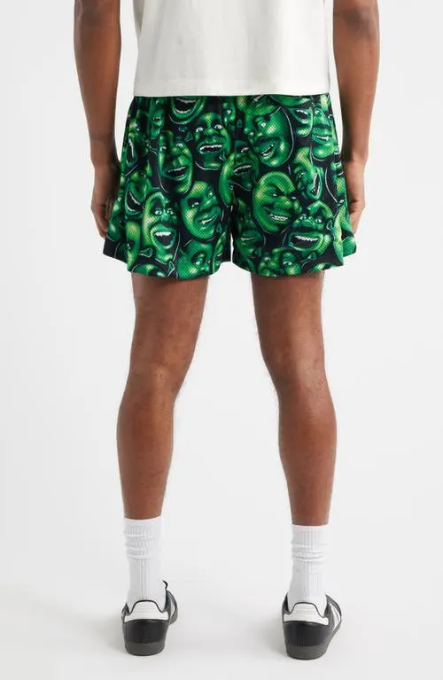 MARKET Printed Mesh Shorts