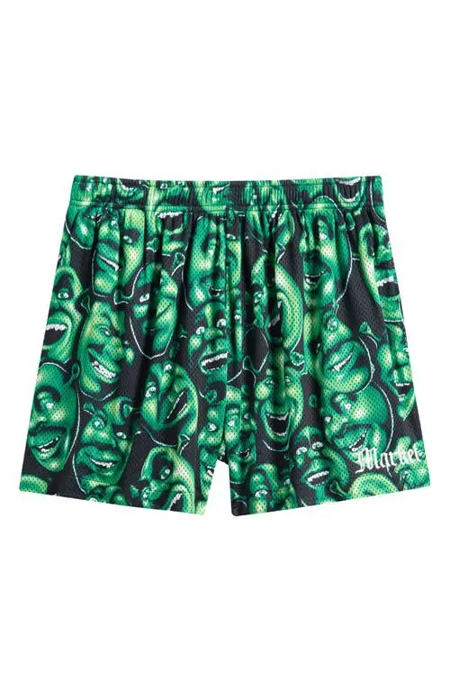 MARKET Printed Mesh Shorts