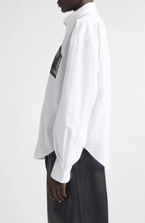Vaquera Trompe L'oeil Bra Button-down Shirt