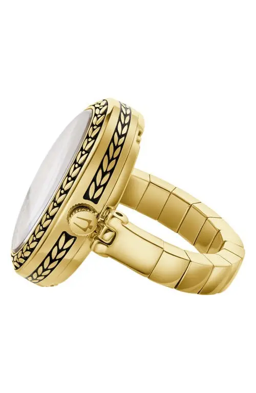 Bulova Art Deco Ring Watch - Gold-tone