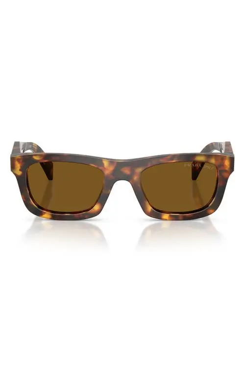 Prada 50mm Polarized Pillow Sunglasses