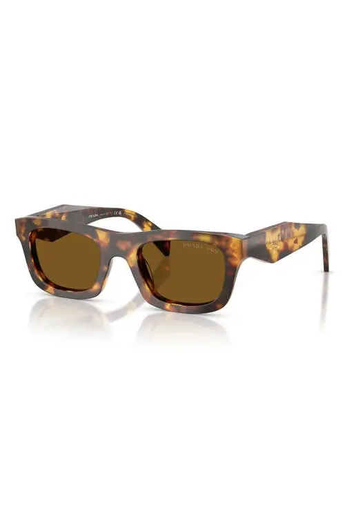 Prada 50mm Polarized Pillow Sunglasses