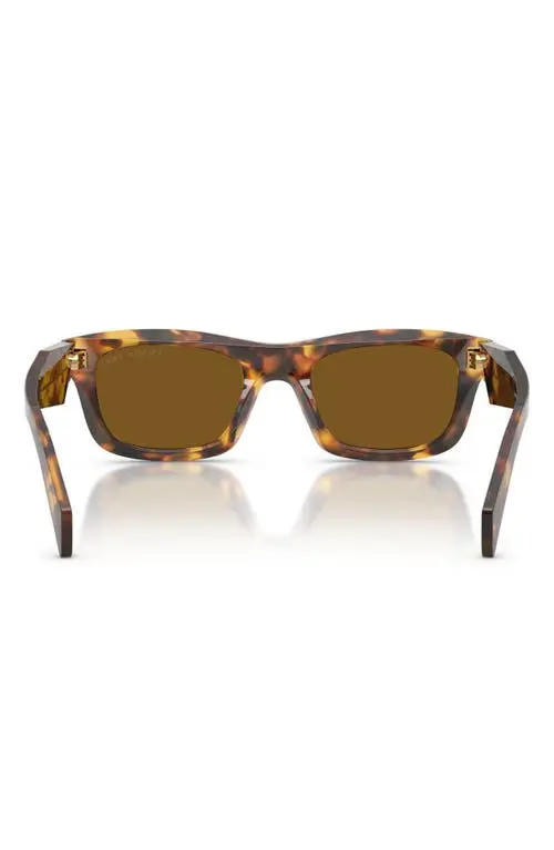 Prada 50mm Polarized Pillow Sunglasses