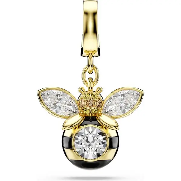 SWAROVSKI Idyllia Crystal Bee Charm - Gold/multi