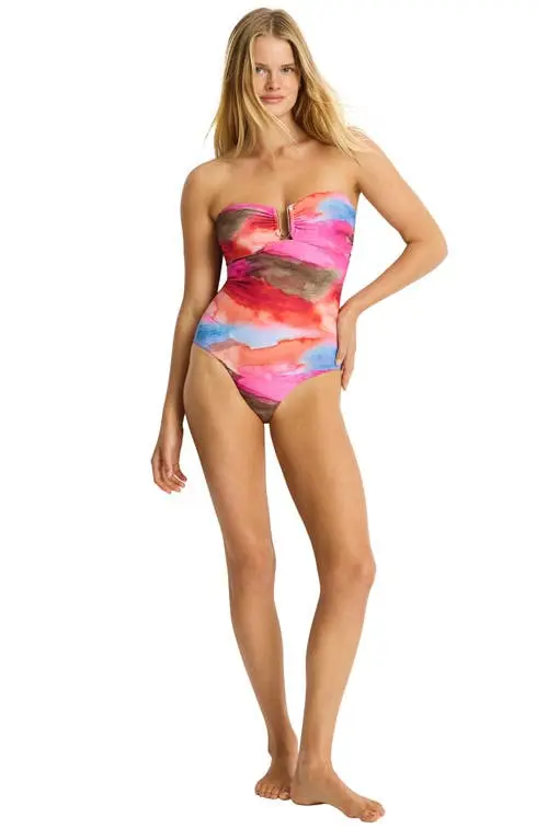 SEA LEVEL U-bar Bandeau One-piece Swimsuit