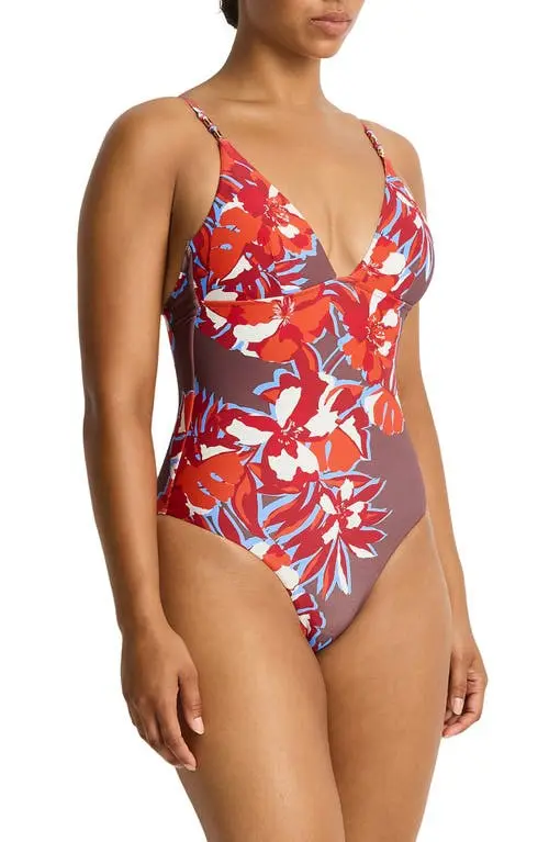SEA LEVEL Triangle One-piece Swimsuit
