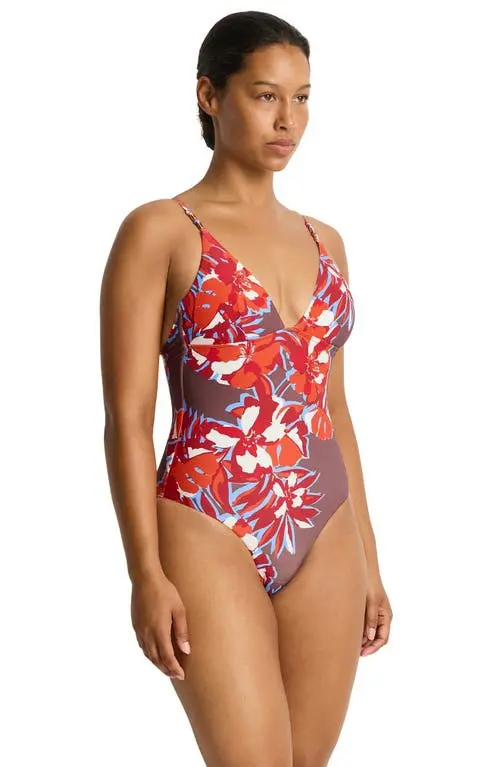 SEA LEVEL Triangle One-piece Swimsuit