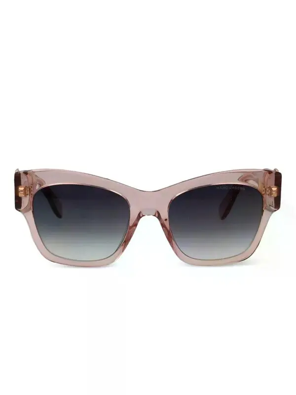 Marc Jacobs 762 Logo-plaque Sunglasses - Neutrals
