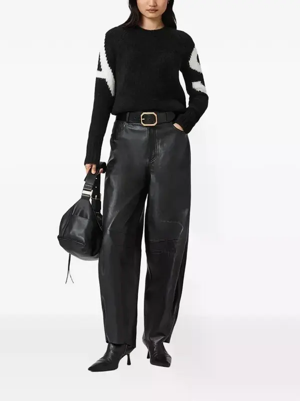 ALLSAINTS Long-sleeve Graphic Sweater - Black