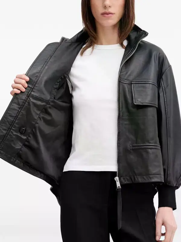 ALLSAINTS Flor Pocket Zip Jacket - Black