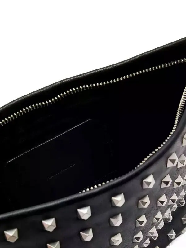 ALLSAINTS Bettina Studded Zip Clutch Bag