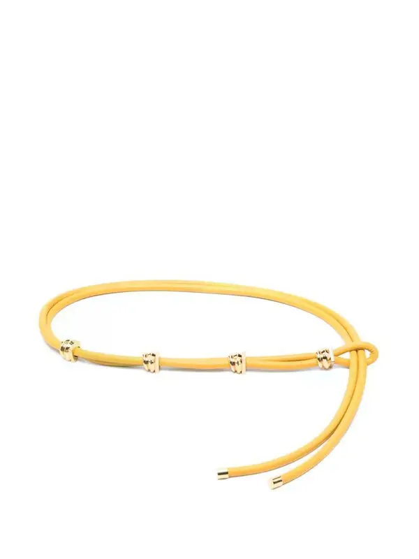 Elisabetta Franchi Leather Belt - Yellow