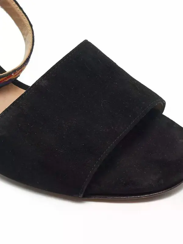 Valentino Garavani Suede Ankle-strap Block Heel Sandals
