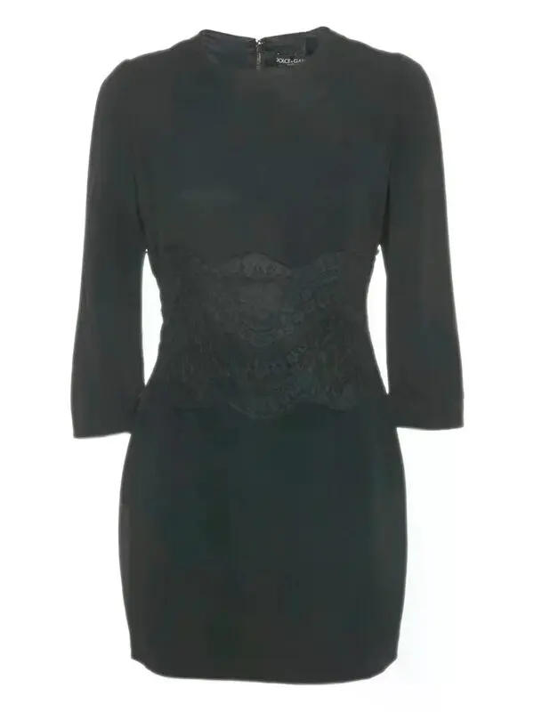 Dolce & Gabbana Lace-panel Mini Dress