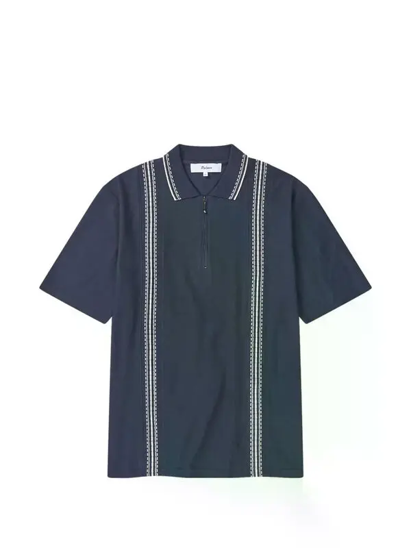 PALMES Panel Zip-up Polo Shirt