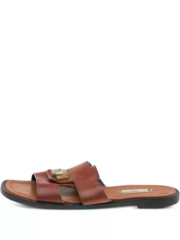 Balenciaga Leather Slip-on Sandals