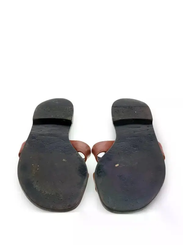 Balenciaga Leather Slip-on Sandals