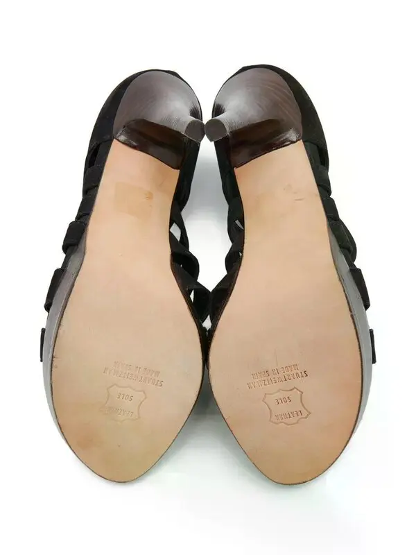 STUART WEITZMAN Suede Strappy High Heel Sandals