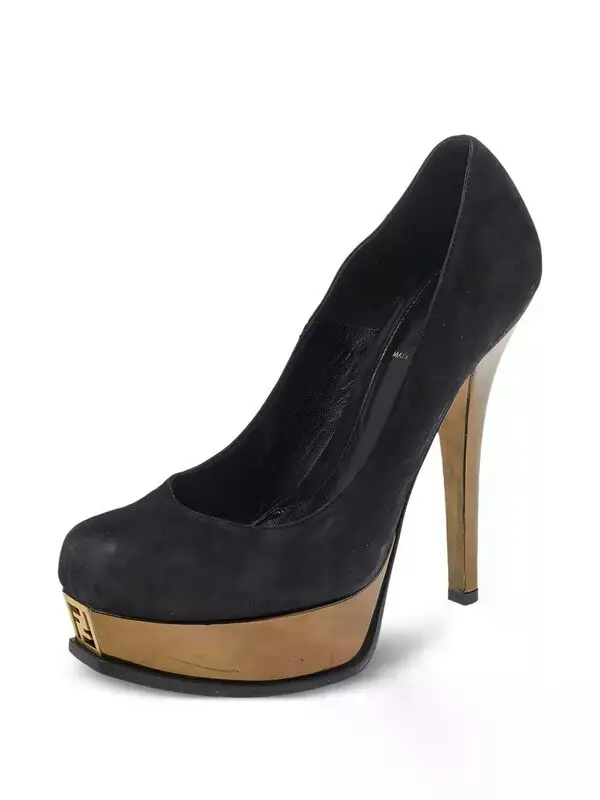 Fendi Suede Platform Stiletto Pumps