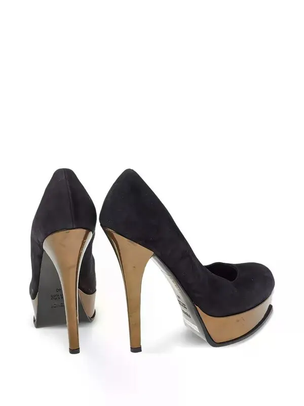 Fendi Suede Platform Stiletto Pumps