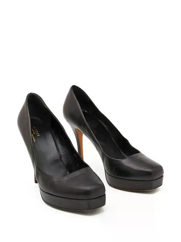 Gucci Leather 115mm Platform Stiletto Pumps