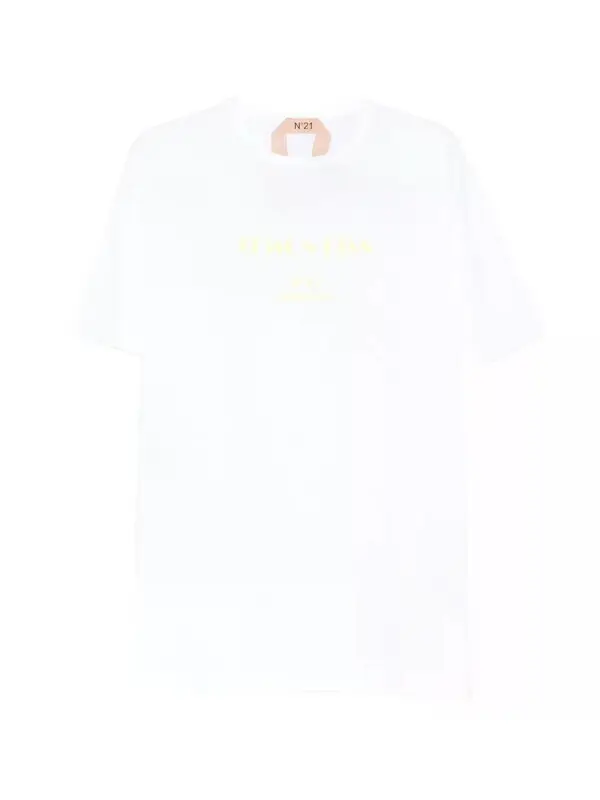 N°21 Graphic Short-sleeve T-shirt - White