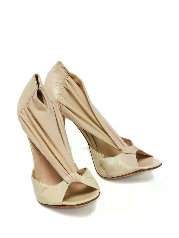 Fendi 105mm Open-toe Pumps