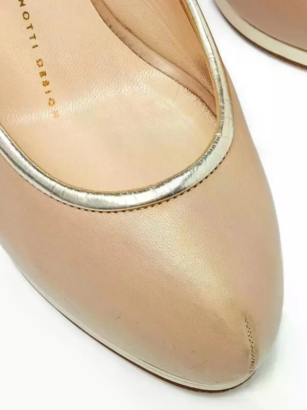 GIUSEPPE ZANOTTI Metallic Trimmed Platform Pumps