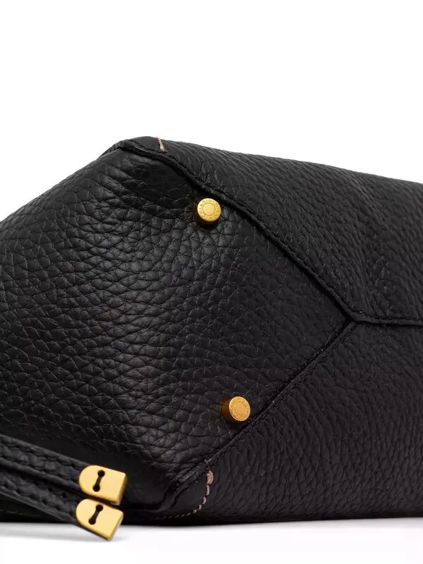 GIANNI CHIARINI Violette Detachable Pouch Tote Bag - Black
