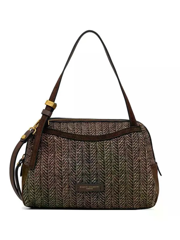 GIANNI CHIARINI Alifa Herringbone Textured Cross Body Bag