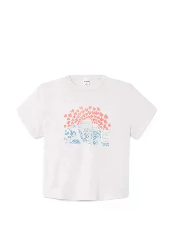 RE/DONE Graphic-print Boxy T-shirt - Neutrals