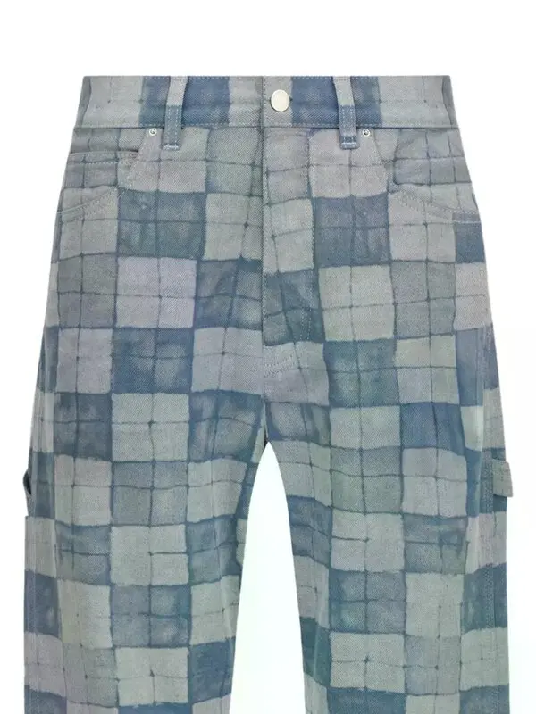 Amiri Check-pattern Carpenter Jeans