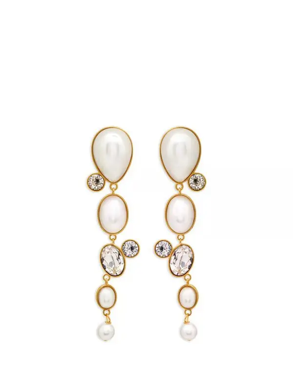 Oscar De La Renta Drop Earrings - Gold