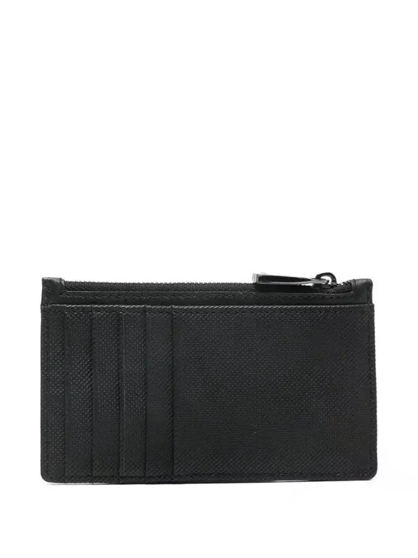 BOSS Zip Logo-plaque Cardholder