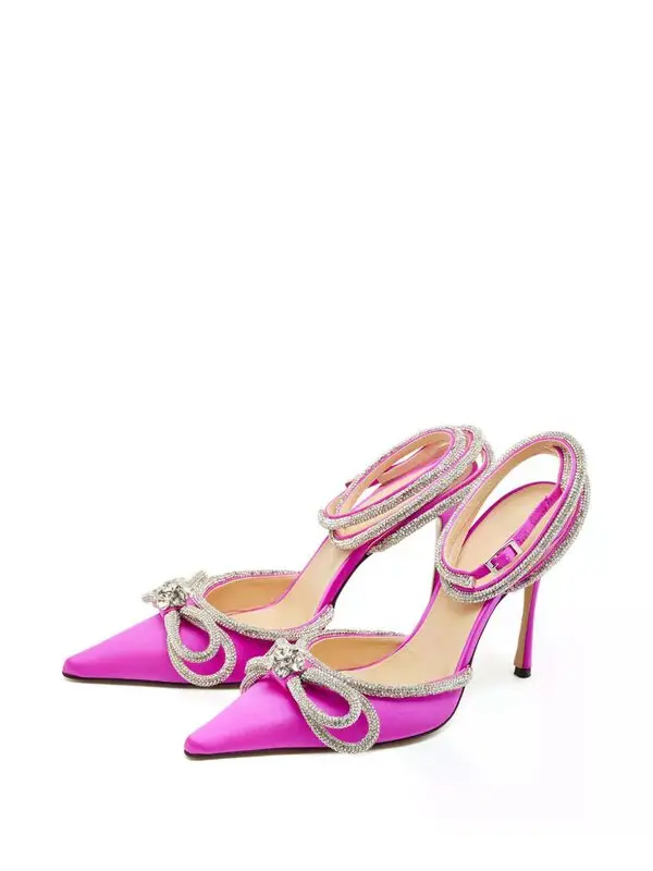 Mach & Mach Double Bow Satin Pumps