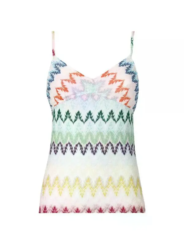 Missoni V-neck Zig-zag Top