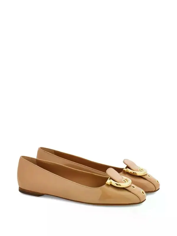 FERRAGAMO Gancini-strap Ballet Flats