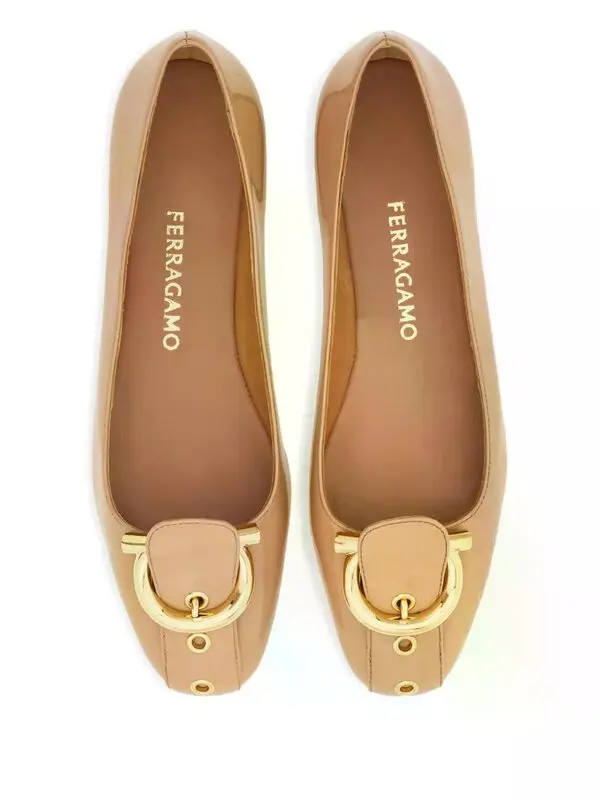 FERRAGAMO Gancini-strap Ballet Flats