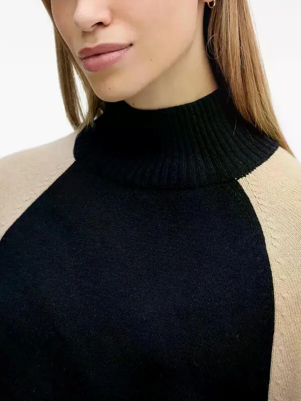 Barbour Colour Block Roll-neck Sweater