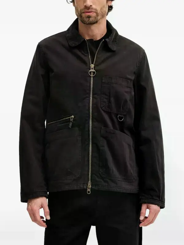 Barbour Cove Zip-up Jacket - Black