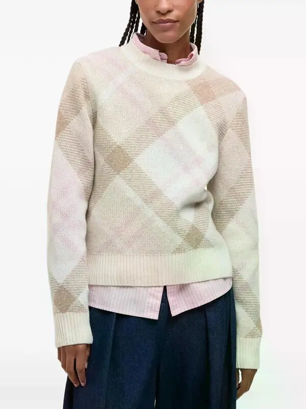Barbour Crew-neck Argyle Sweater