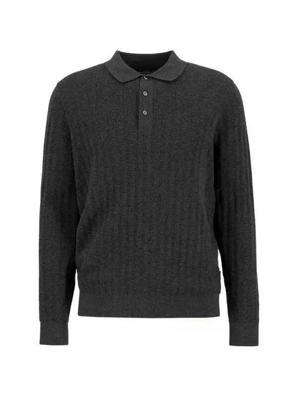 Barbour Smeaton Knitted Polo - Grey